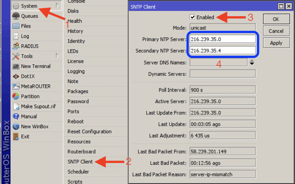 Setting CloudDDNS And SNTP Client Mikrotik เรียนรู้แบบ Step By Step Setting CloudDDNS And SNTP Client Mikrotik เรียนรู้แบบ Step By Step